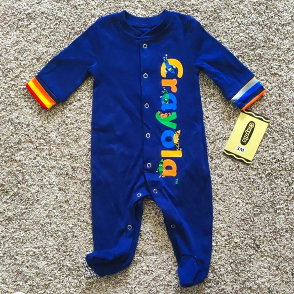 Hallmark | Pajamas | Nwt Baby Hallmark Crayola Crayon Sleeper | Poshmark